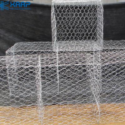 China Galvanisierter 2.7mm Galfan Gabion Käfig für Fahrbahn-Schutz zu verkaufen