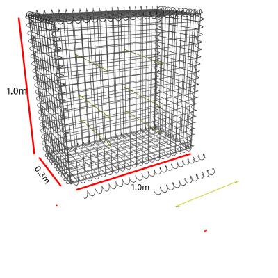 China De hete Ondergedompelde Anticorrosieve 1x0.5x1m Gelaste Gabion Doos van Galvanzied Te koop