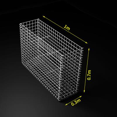 China 75x75mm Gegalvaniseerde Steen Kooi Gelast Mesh Gabion Box Te koop