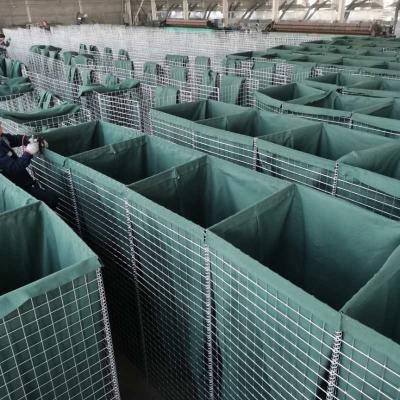 Cina 76.2X76.2mm hanno saldato la parete militare galvanizzata della scatola del gabbione della sabbia della barriera in vendita