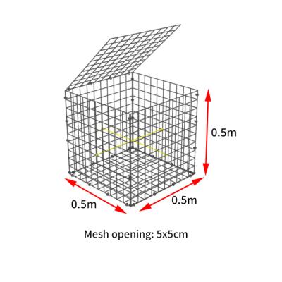 Cina La decorazione 4mm Galfan ha saldato Mesh Gabion Cage in vendita