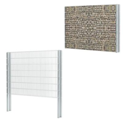 Cina cavo saldato gabbione Mesh Fence Wall di 4mm galvanizzato 2x0.3x1.5m in vendita