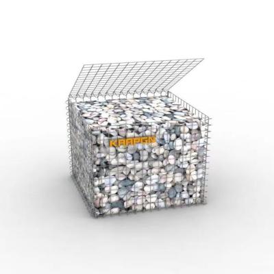 Cina Resistente dei canestri 1mx1mx1m del gabbione della parete 5mm del giardino galvanizzato in vendita
