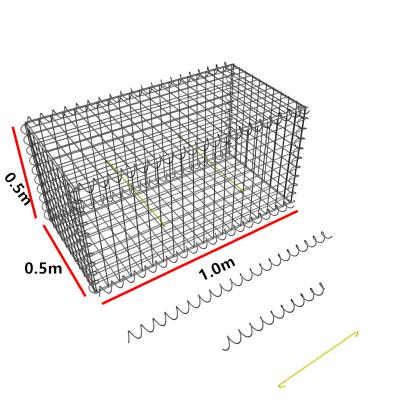 Cina Il gabbione galvanizzato 4mm di iso ha saldato la rete metallica 0.5x0.5x1.0m in vendita