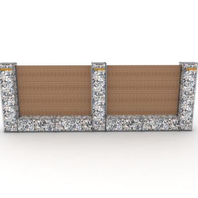 中国 50x100mm 4mmの庭のGabionの電流を通されたバスケット 販売のため