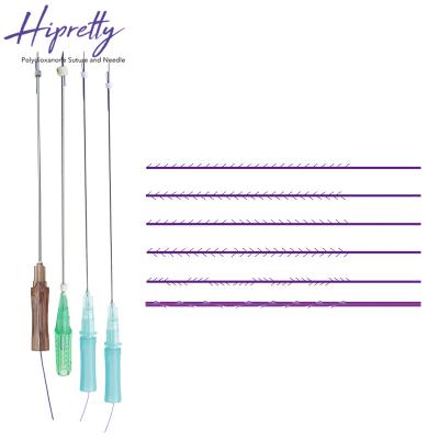 China Beauty Face Lifting PDO Thread COG 19G 100MM with Blunt Needle for sale