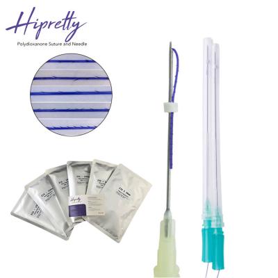 China Skin care medical face lifting pdo thread needle Screw/Single/3D-COG thread for sale