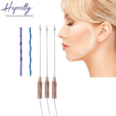 China Face Lifting PDO Thread Lift Korea Hilos PDO Blunt 4D Cog 19Gx100mm PDO Thread for sale