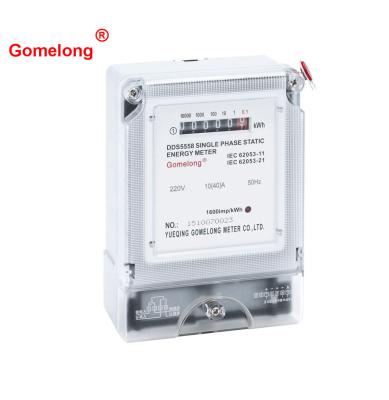 中国 安い価格のGomelong DDS5558-YGの単一フェーズ電子KWHのメートル 販売のため