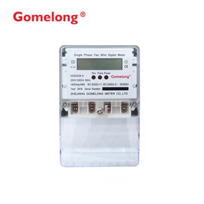 中国 光学/RS485のGomelongの新型単一フェーズのスマートな電気KWHエネルギー メートルの価格は/さまざまな機能をカスタマイズする 販売のため