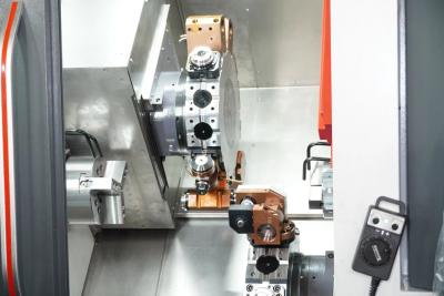 China Horizontal Inclined Bed Compact Cnc Lathe 4 Axis With 700W Coolant Pump Power for sale