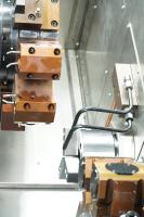 China Versatility Efficiency Dual Spindle Dual Turret Lathe High Performance for sale
