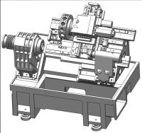 China Automatic Dual Turret Linear Cnc Turning Machine High Rigidity for sale