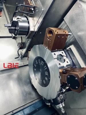 China 380v Dual Spindle Industrial Metal Lathe With FANUC Controller for sale
