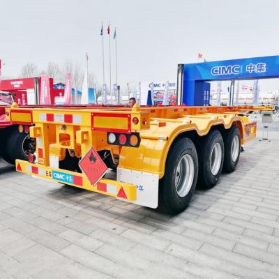 Cina CIMC rimorchio del telaio di Comtainer | Rimorchio scheletrico di carico dei semi del telaio 20/40ft del contenitore di 40/60/80 di T da vendere in vendita