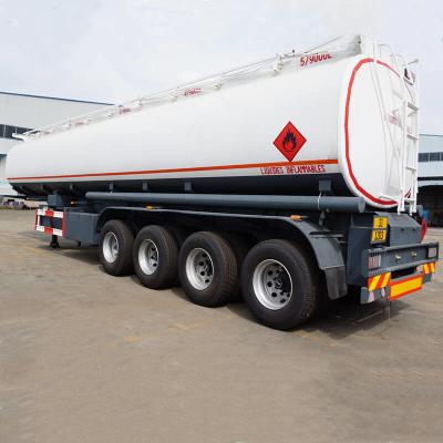 Cina Acciaio 45000 litri 4 di Axle Monoblock Petroleum Tank Trailers in vendita