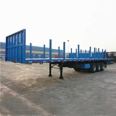 中国 木製の製材丸太の交通機関45ft BPWの平面半トレーラー 販売のため