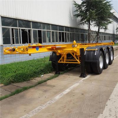 中国 3つの車軸リーフ・スプリング骨組20ft容器のシャーシのトレーラー 販売のため