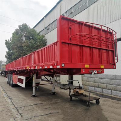 China Multipurpose 800mm Sidewall 60T Sideboards Trailer for sale