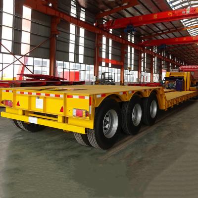 Cina 3 rimorchio basso dei semi del letto di Front Loading RGN CIMC dell'asse 60T in vendita
