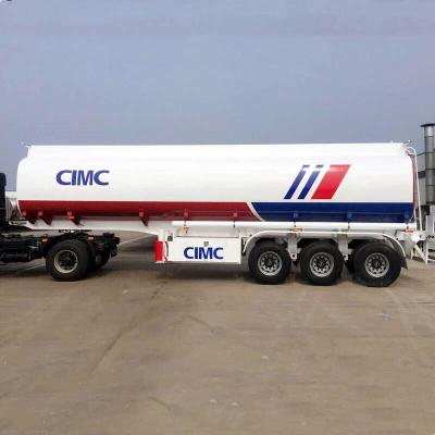 Cina Acciaio inossidabile 6mm della strada 3 rimorchio della petroliera dell'asse 42000L in vendita