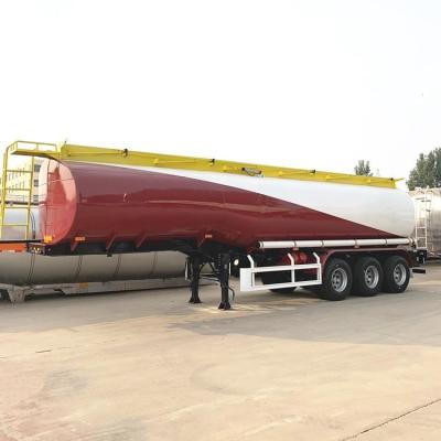 Cina CIMC acciaio inossidabile tri Axle Petrol Fuel Tanker Trailer 50000L in vendita