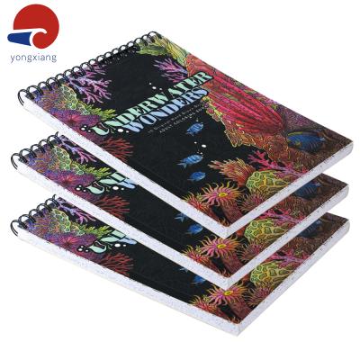 China Fade Resistant Coloring Book Printing Multiple Sizes Wire O Book Printing With Tearing Line for sale