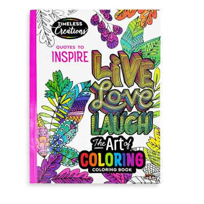 China A4 A5 Flower Coloring Books Eco Friendly Hard Cover Coloring Book for sale