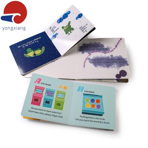 Quality Environmentally Friendly Children's Board Books Glossy Lamination Custom Hard Cover Books for sale