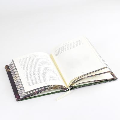 China Round Spine Book Edge Printing Customized Hard Cover Book Printing With Foil Stamping for sale