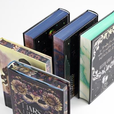 China Magic Novels Hardcover Book Custom Sprayed Edges Cardboard Printing for sale