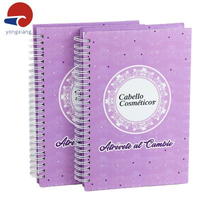 China Beautifully Daily Planner Notebook Multiple Pages Hard Cover Journals Purple for sale