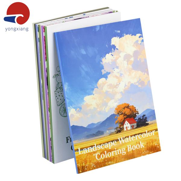 Quality Film Lamination Coloring Book Printing OEM Adults Coloring Books for sale