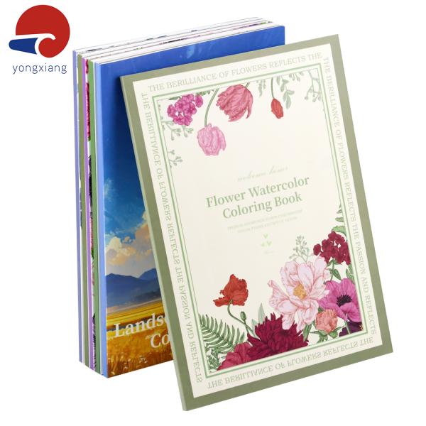 Quality 18 Sheets Glue Binding Book Customized Childrens Coloring Books for sale