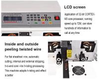 China HR-660+2T Automatic Double Wire  Flat Sheathed wire stripping and winding machine Cutting Twisting Machine for sale