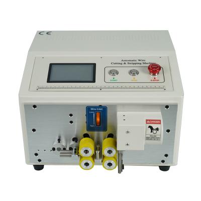 China 2 Wheels Automatic Wire Cable Tube Sleeving Pipe Cutting Stripping Peeling Machine 250W Touch Screen Control Optional Stripper for sale