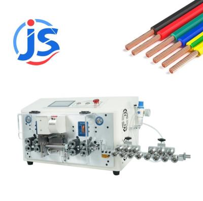 China 8-Roller Dual-Line Round Sheathed Cable Stripping Machine for Outer Jacket and Inner Core Integrated Strip for sale