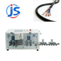 China 8-Roller Dual-Line Round Sheathed Cable Stripping Machine for Outer Jacket and Inner Core Integrated Strip for sale