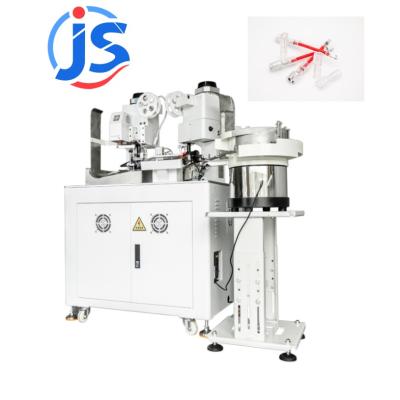 China JS-DC-C1 Fully Automatic Double-End Wire Crimping & Cap Insertion Machine for sale
