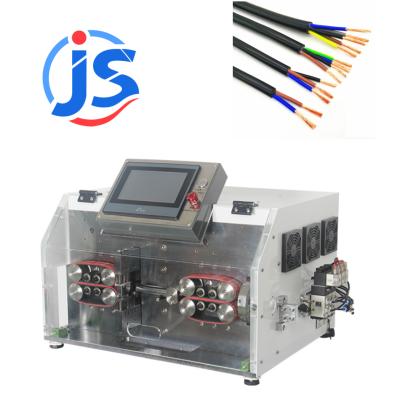 China Programmable Automatic Cut And Strip Machine 4.3 Inch PLC Screen Wire Stripper Machines for sale