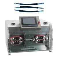 China Automatic Cable Stripper with 4.3 Inch PLC Screen High Speed Steel Blades and Double-Layer Stripping Function for sale