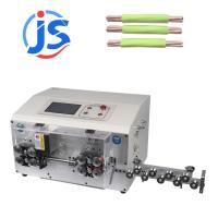 China CNC / PLC Control Wire Cutting Stripping Machine 1000W Cable Cut Strip Machine for sale