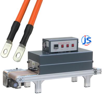 China JunSheng Automatic Wire Medium Voltage Heat Shrink Tubing Machine with Far Infrared Heating Tube and High-Temperature Resistant Teflon Mesh Belt for 0 ~ 260 °C Heating Range for sale