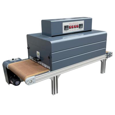 China JunSheng Automatic Wire Medical Grade Heat Shrink Tubing Machine with Dual-side Heating and High-Temperature Resistant Teflon Mesh Belt for 0 ~ 260 °C Range for sale