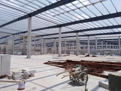 Cina Lavoro in metallo su ordinazione Q235B del fabbricato industriale della struttura d'acciaio dell'officina/grado di Q345B in vendita