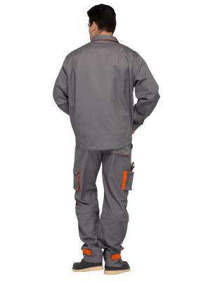 China El trabajo profesional del contraste del partido brillante del color uniforma la chaqueta multi y Bibpants de los bolsillos en venta