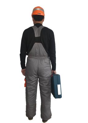 China Dos ropa del invierno del trabajador de construcción del tono con los puños y la cintura Elasticated en venta