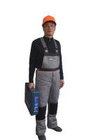 China Two Tone Construction Worker Winter Clothes With Elasticated Cuffs And Waist for sale