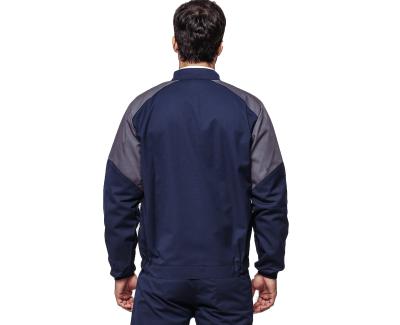 Cina Rivestimenti grigi/blu scuro del lavoro industriale si sono fissati con una chiusura lampo e un Velcro in vendita