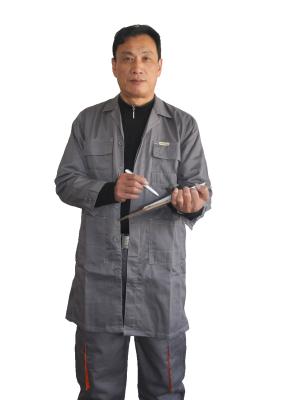 Cina Cappotto lungo del laboratorio dei blu navy di comodità indietro scaricato per l'organizzazione o il lavoro del magazzino in vendita